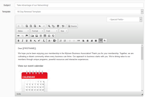Recurring Email Examples – Member Clicks Trade